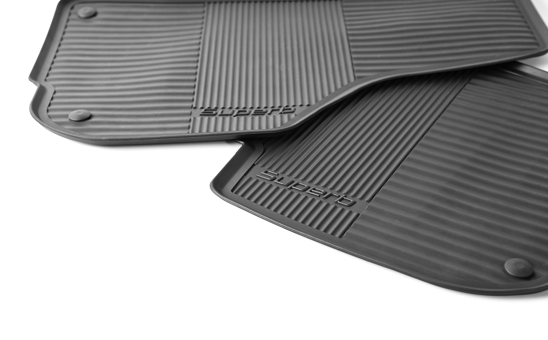 Rubber foot mats Superb II front Official Skoda Auto E shop