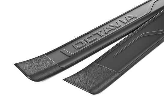 Door sill covers black Official Skoda Auto E shop